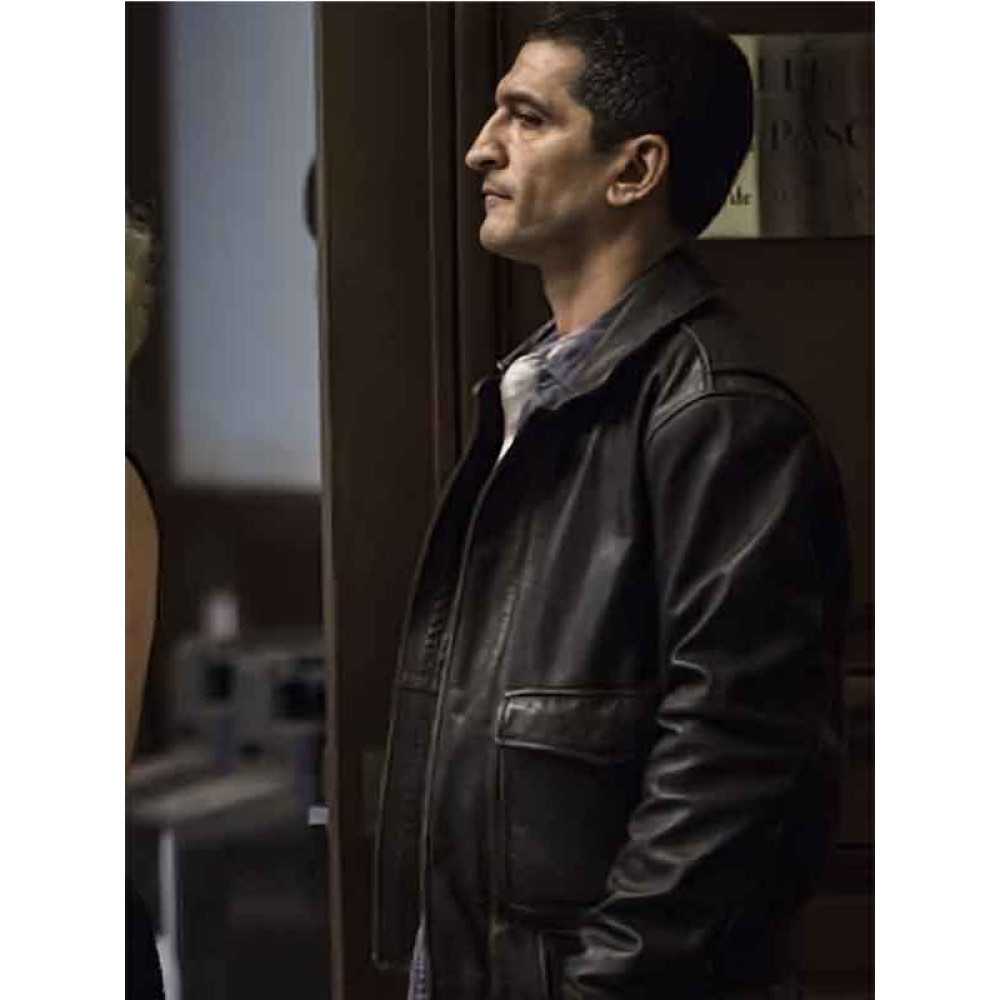 Amr Waked Lucy Black Leather Jacket